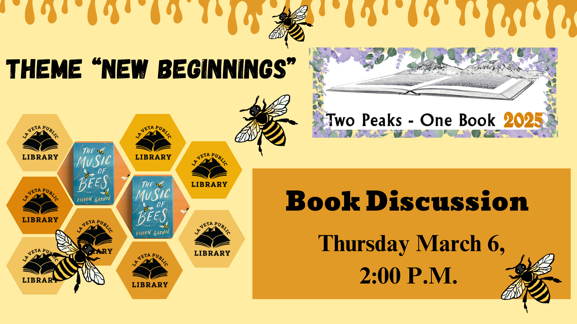 Two Peaks – One Book Discussion at the La Veta Library | La Veta Public ...